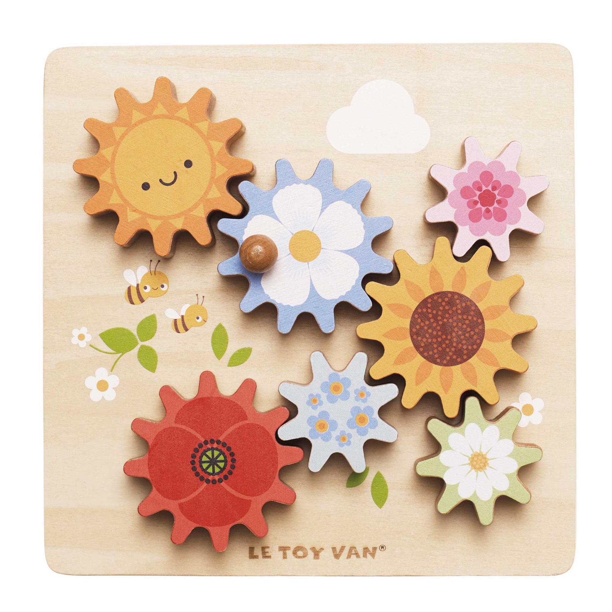 Gears & Cogs Toy | Wooden Educational Baby & Toddler | Le Toy Van Inc ...