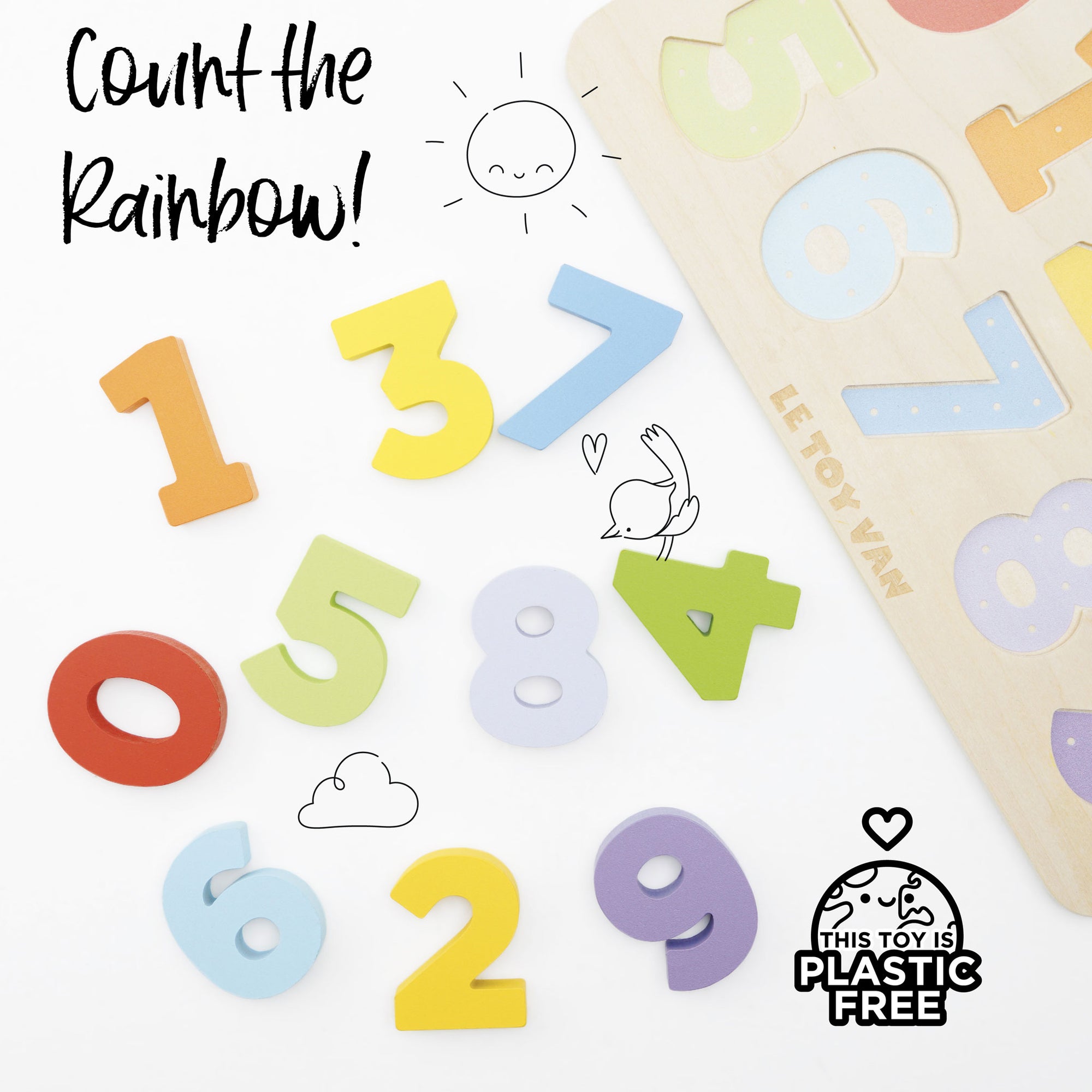 Numbers & Figures Counting Puzzle | Educational Toy | Le Toy Van Inc ...
