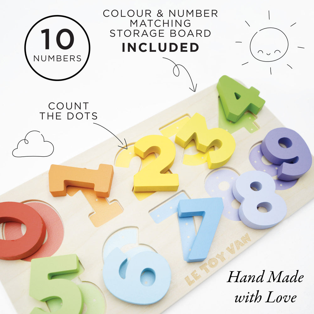 Numbers & Figures Counting Puzzle | Educational Toy | Le Toy Van Inc ...