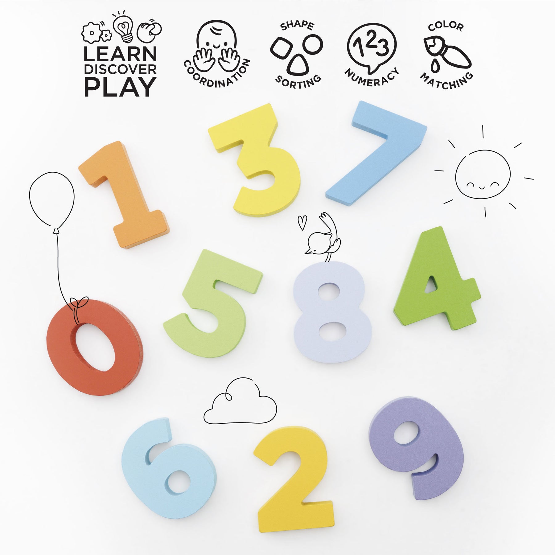 Numbers & Figures Counting Puzzle | Educational Toy | Le Toy Van Inc ...