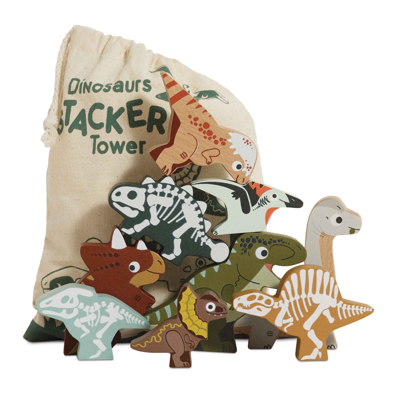 Jurassic Stacking Dinosaurs Set | Educational Stacker Toy | Le Toy Van ...