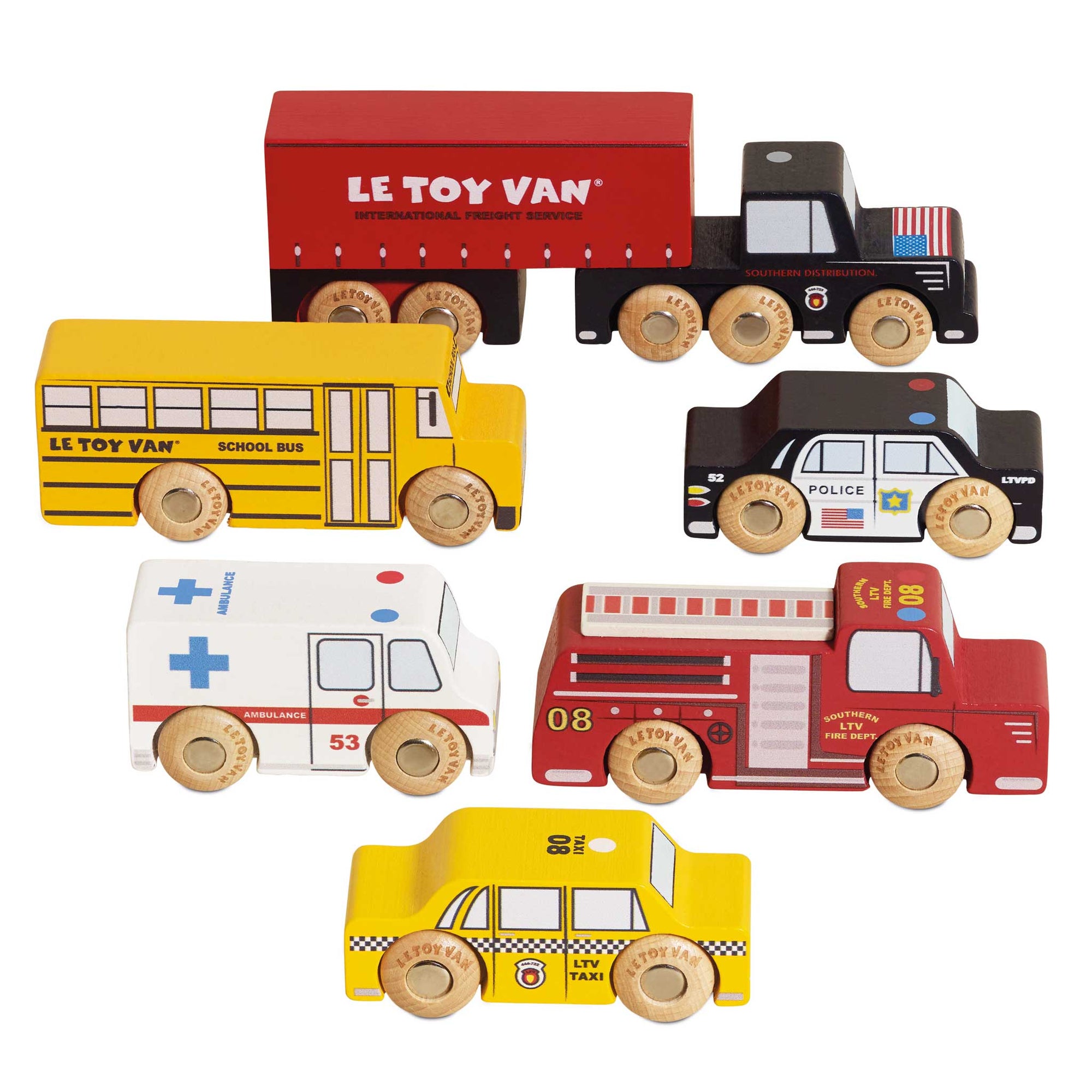 New York Car Set | Kids Wooden Cars & Vehicles | Le Toy Van Inc. – Le ...