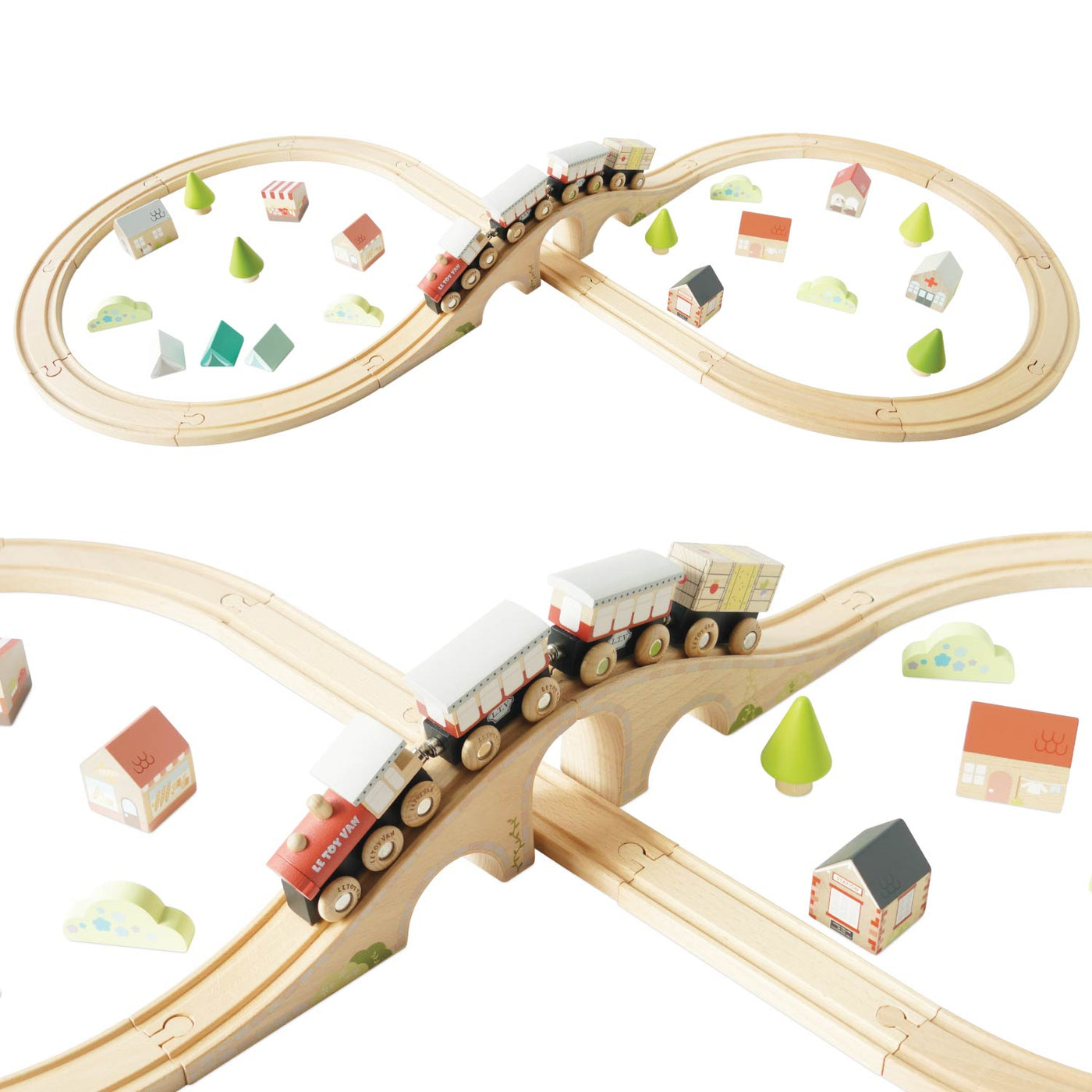 Figure 8 Wooden Train Track | Eco-Friendly Railway Toys | Le Toy Van ...